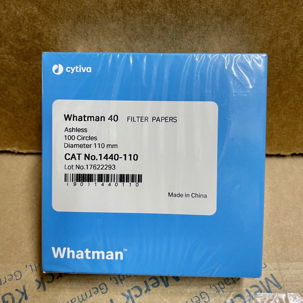 Filter Paper No.40, 110mm.Whatman - Earth Chemelab